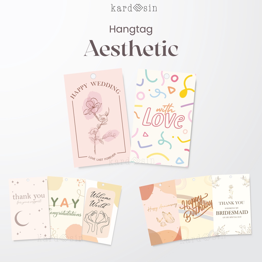 Jual HANGTAG HANG TAG GREETING CARD KARTU UCAPAN PRINTING PRINT STICKER ...