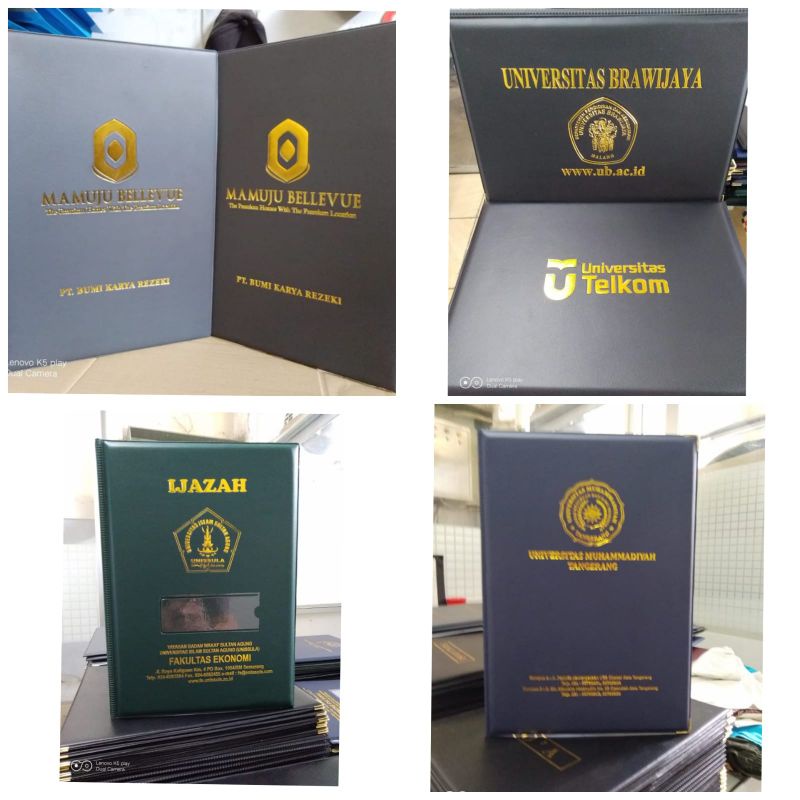 Jual (CUSTOM) Map Ijazah / Map Rapor / Map Dokumen / Map Arsip / Hot ...