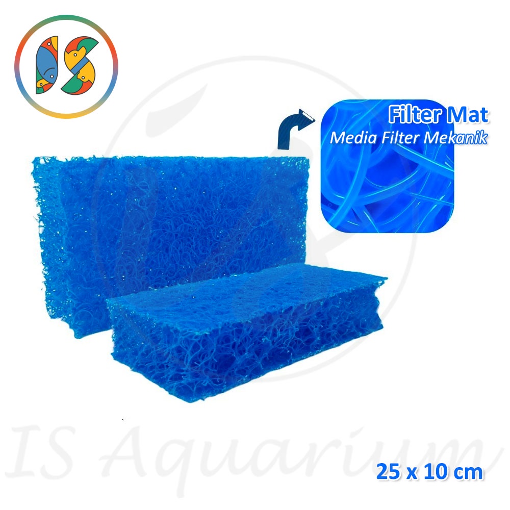 Jual Filter Mat Hi-Density 25x10cm Media Filter Biru Japmat Kolam Matt ...