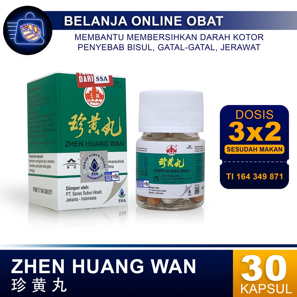 Jual ZHEN HUANG WAN // Membersihkan Darah Kotor penyebab Bisul, Gatal ...