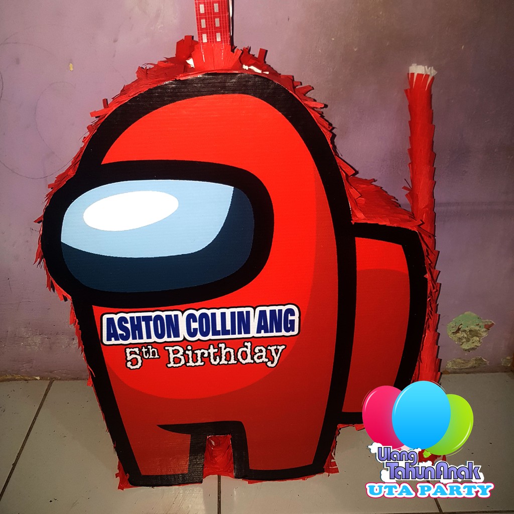Jual Pinata Among us / Pinata Ulang Tahun / Pinata Custom / Pinata ...