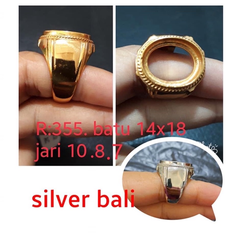 Jual Ring Emban Gagang Cincin Bali Model Polos Lapis Emas | Shopee ...