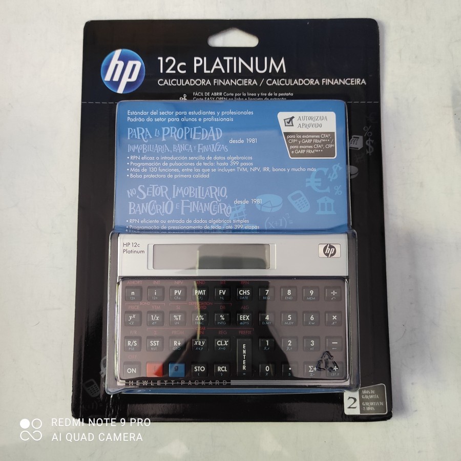 Jual Kalkulator Hewlett Packard HP 12C 12 C HP12C Platinum Calculator ...