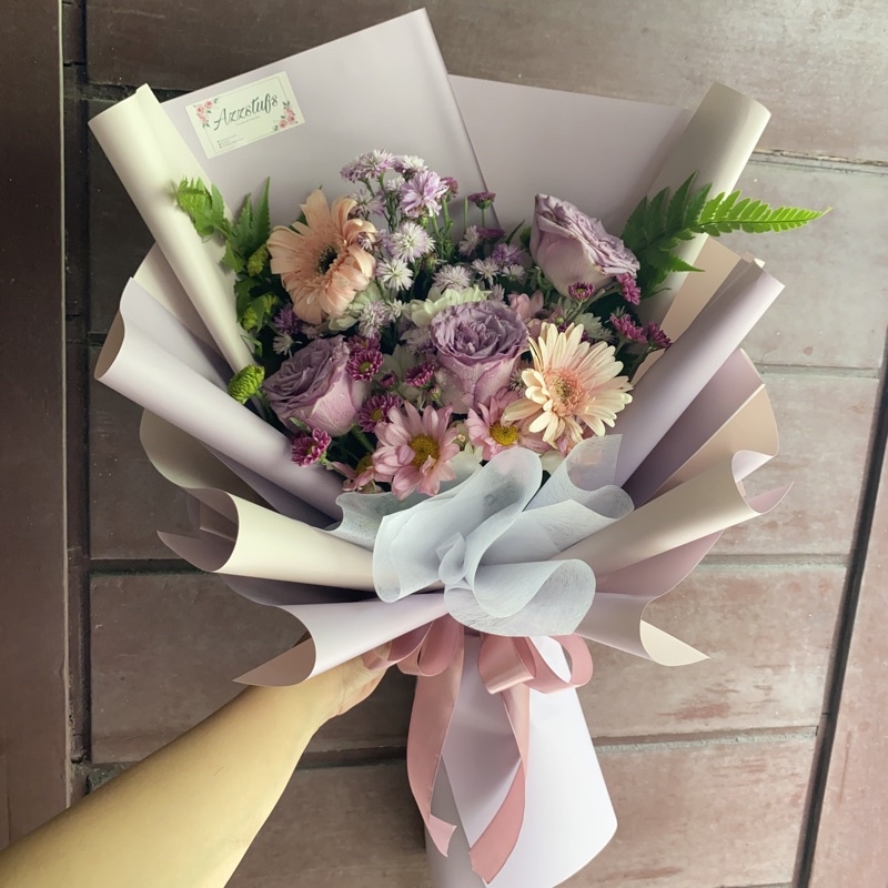 Jual bouquet fresh flo | buket bunga fresh | bunga asli | Shopee Indonesia