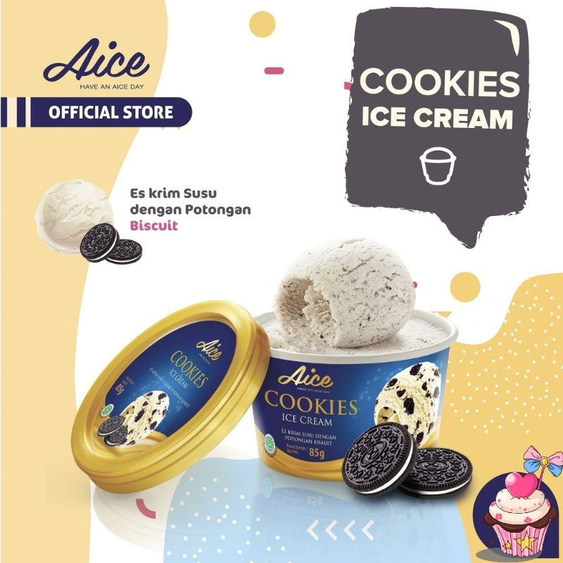 Jual Aice es krim cookies cup 1 box isi 16 pcs | Shopee Indonesia