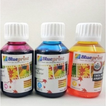Jual TINTA BLUEPRINT 100 ML FOR HP CMYK - Biru | Shopee Indonesia
