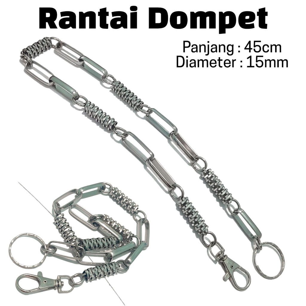 Jual Rantai Dompet Pria Punk Keren Tali Pengaman Stainless Anti Karat ...