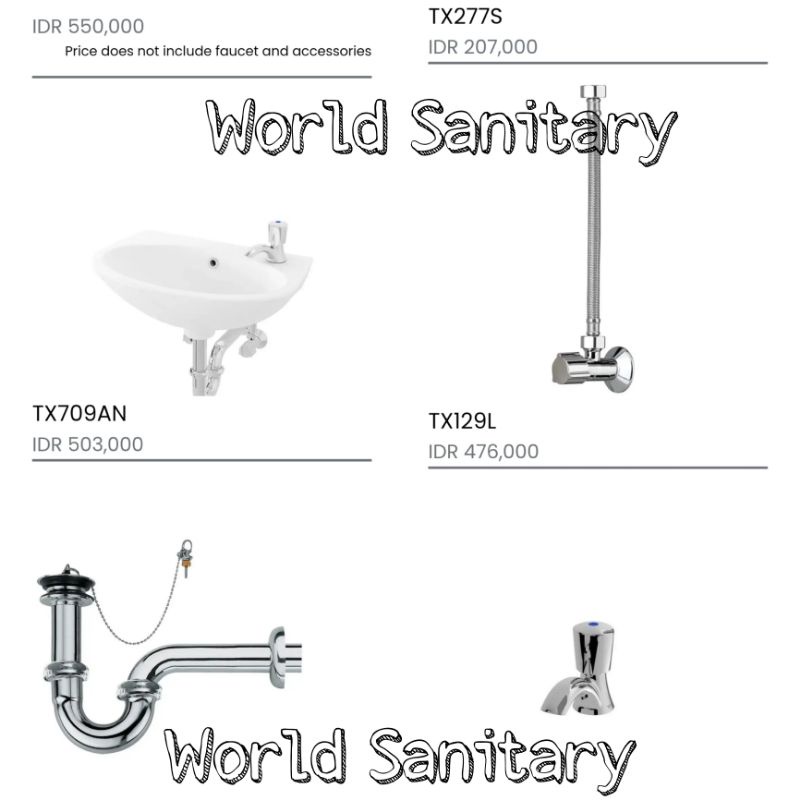 Jual Wastafel Toto Lw 246 Set Kran | Shopee Indonesia