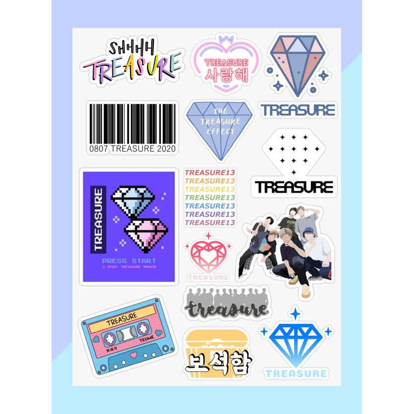 Jual Sticker Pack YG Treasure l Mashiho Junkyu Jeongwoo Cutting Sticker Kpop Murah | Shopee ...