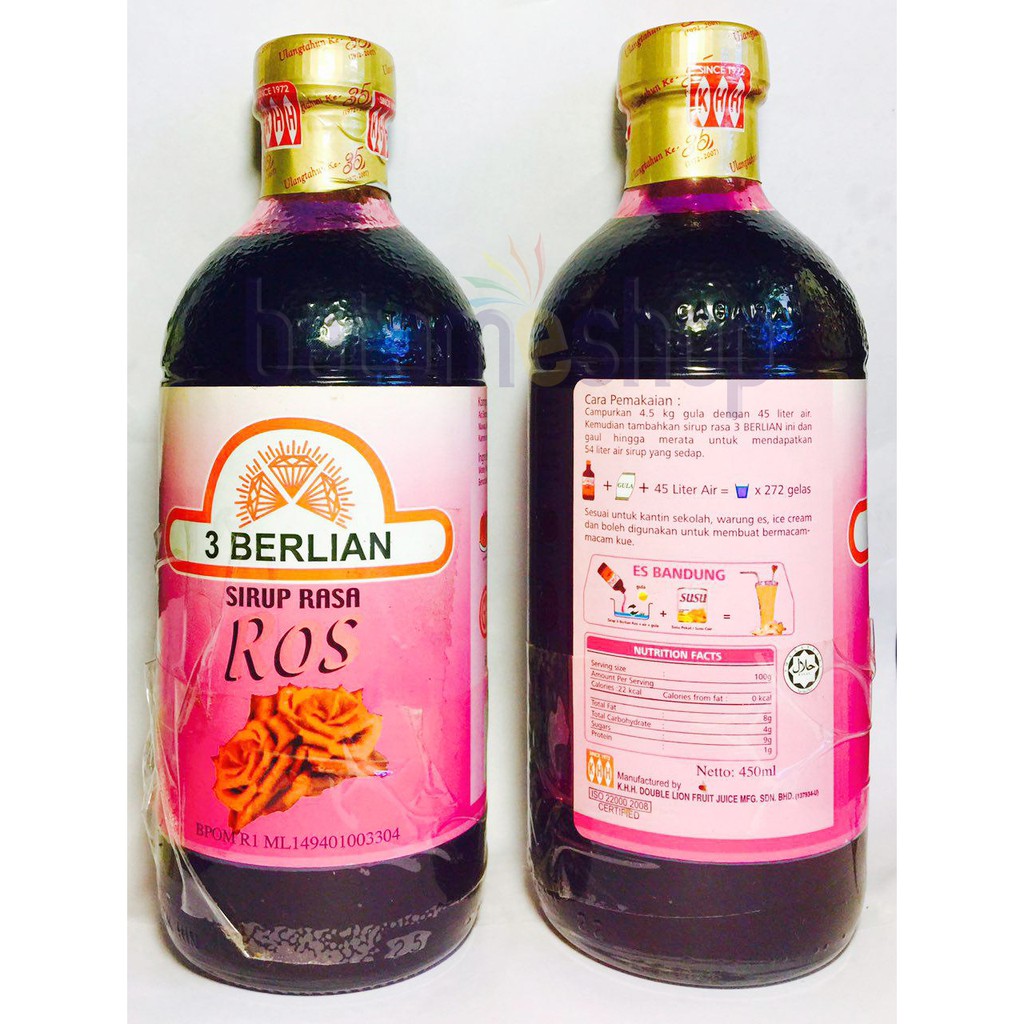 Jual Sirup Rasa ROS Tiga Berlian | Shopee Indonesia