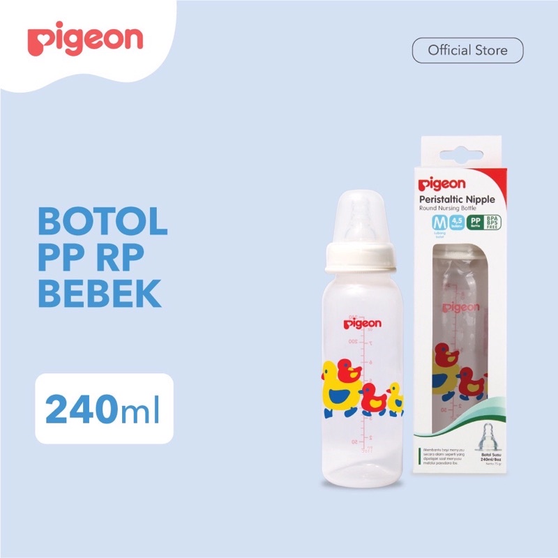 Jual PIGEON Botol Susu Peristaltic Nipple PP RP 50Ml, 120Ml, 240Ml with ...