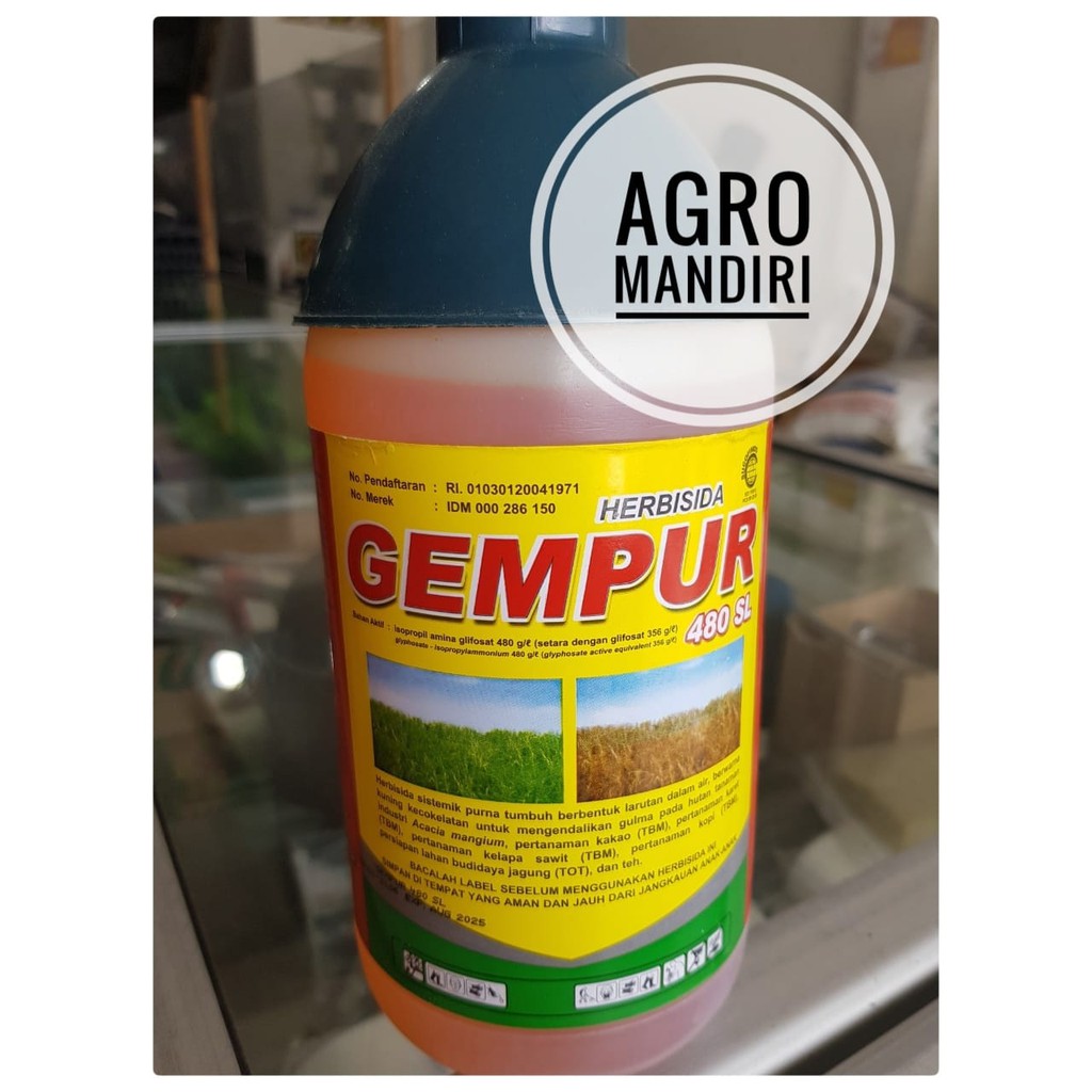 Jual Gempur 480SL 1 Liter Herbisida Pembasmi Rumput Liar dan Alang ...