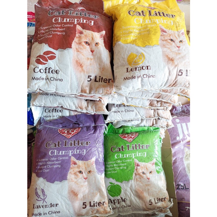 Jual Pasir Love Cat 5L 5 Liter Gumpal Wangi Aroma-Pasir Kucing Anjing ...