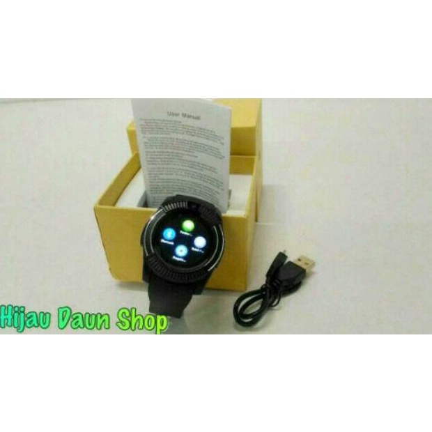 Jual Smartwatch V8 Smart Watch V8 Bluetooth Sim Card Memory Whats App ...