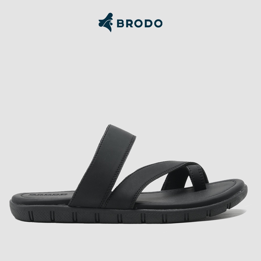 Jual BRODO - Sandal Bira Full Black | Shopee Indonesia