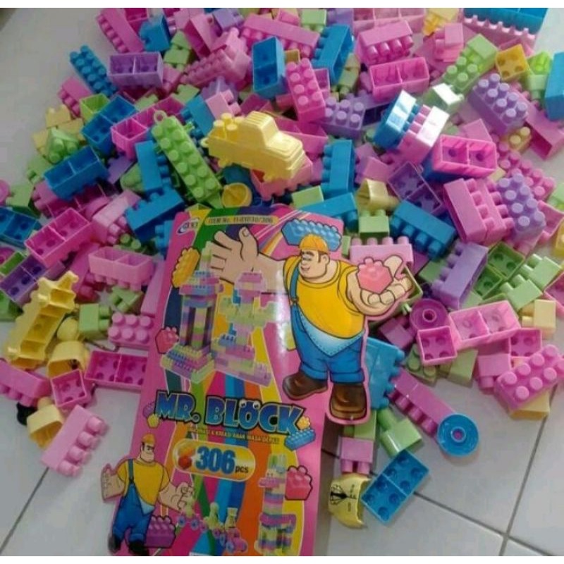 Jual Mr Block Mainan Balok Lego Besar Anak Balita Edukasi | Shopee ...