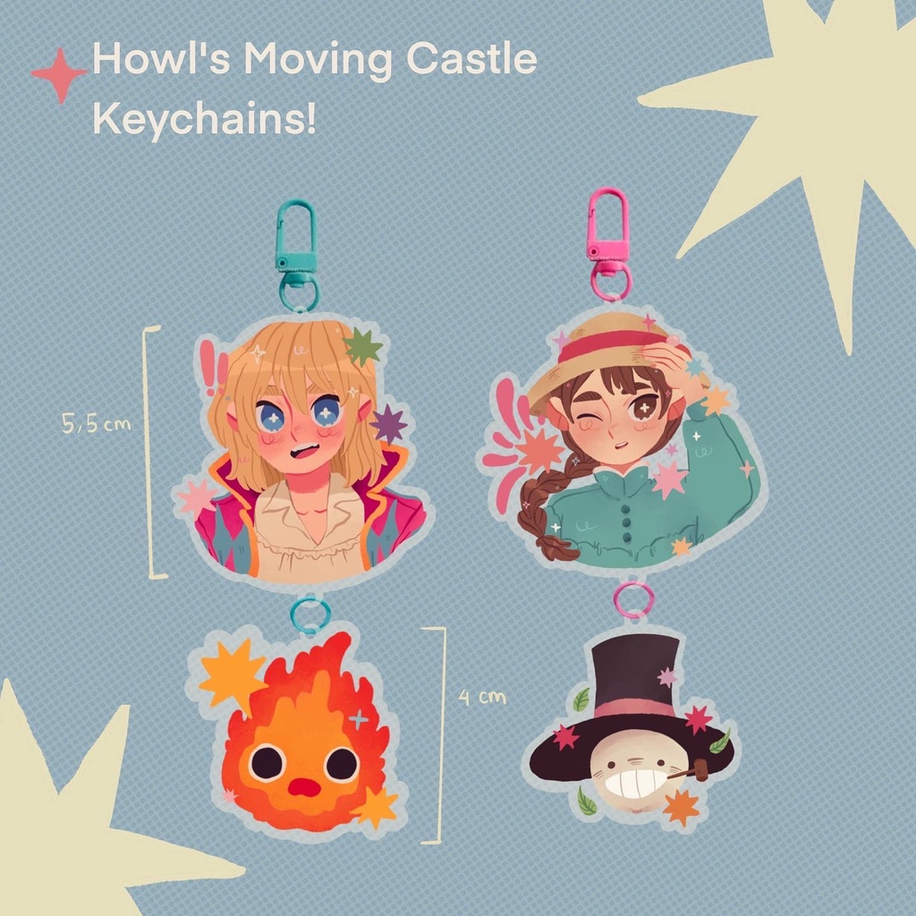 Jual Howl's Moving Castle Keychains | Shopee Indonesia