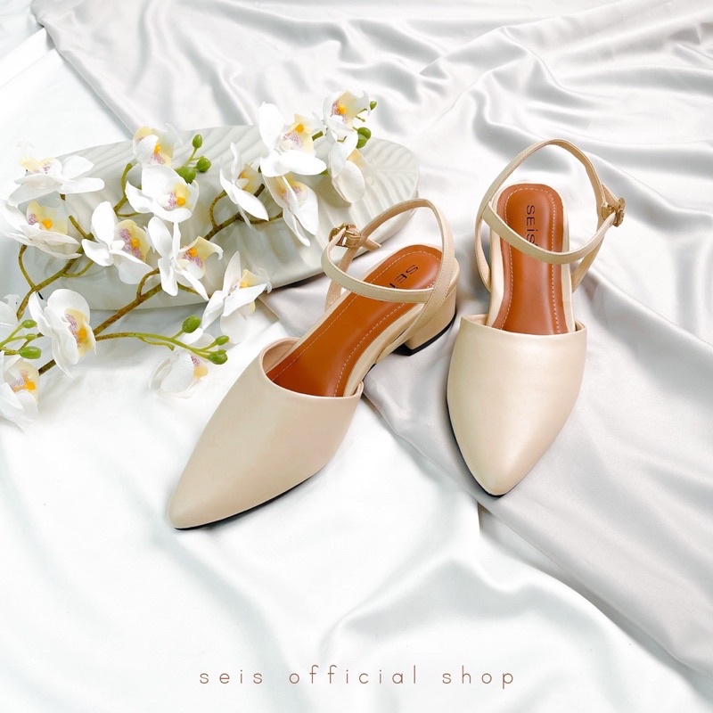 Jual HEELS WISUDA MULES CREAM | Shopee Indonesia