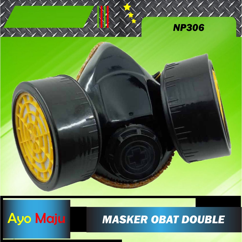Jual Masker Obat Double NP306 Anti Polusi Chemical Respirator Kimia NP ...