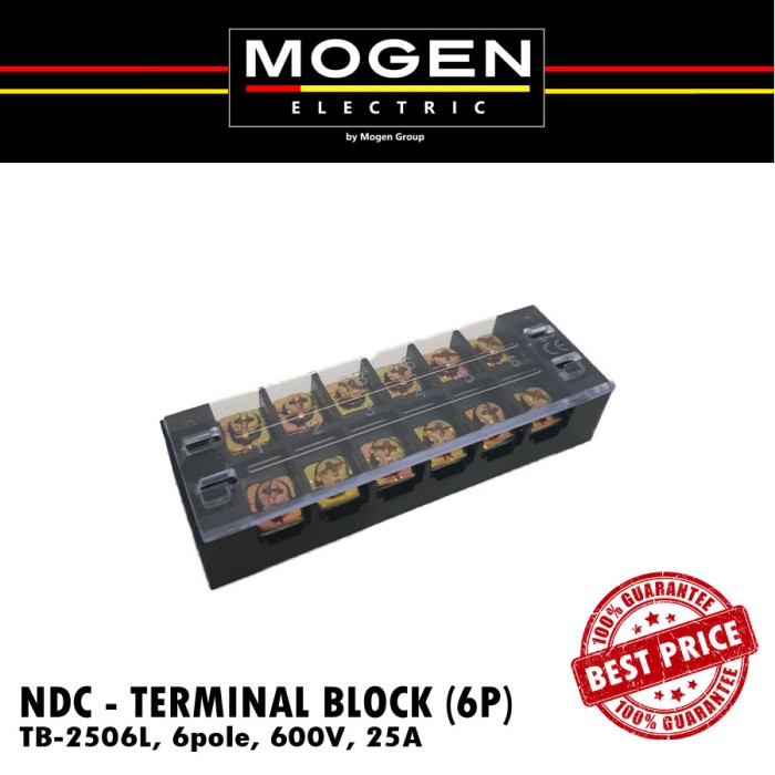 Jual Produk Terbaru Terminal Block Ndc Tb2506L / Terminal Blok 6 Pole 25 Ampere | Shopee Indonesia