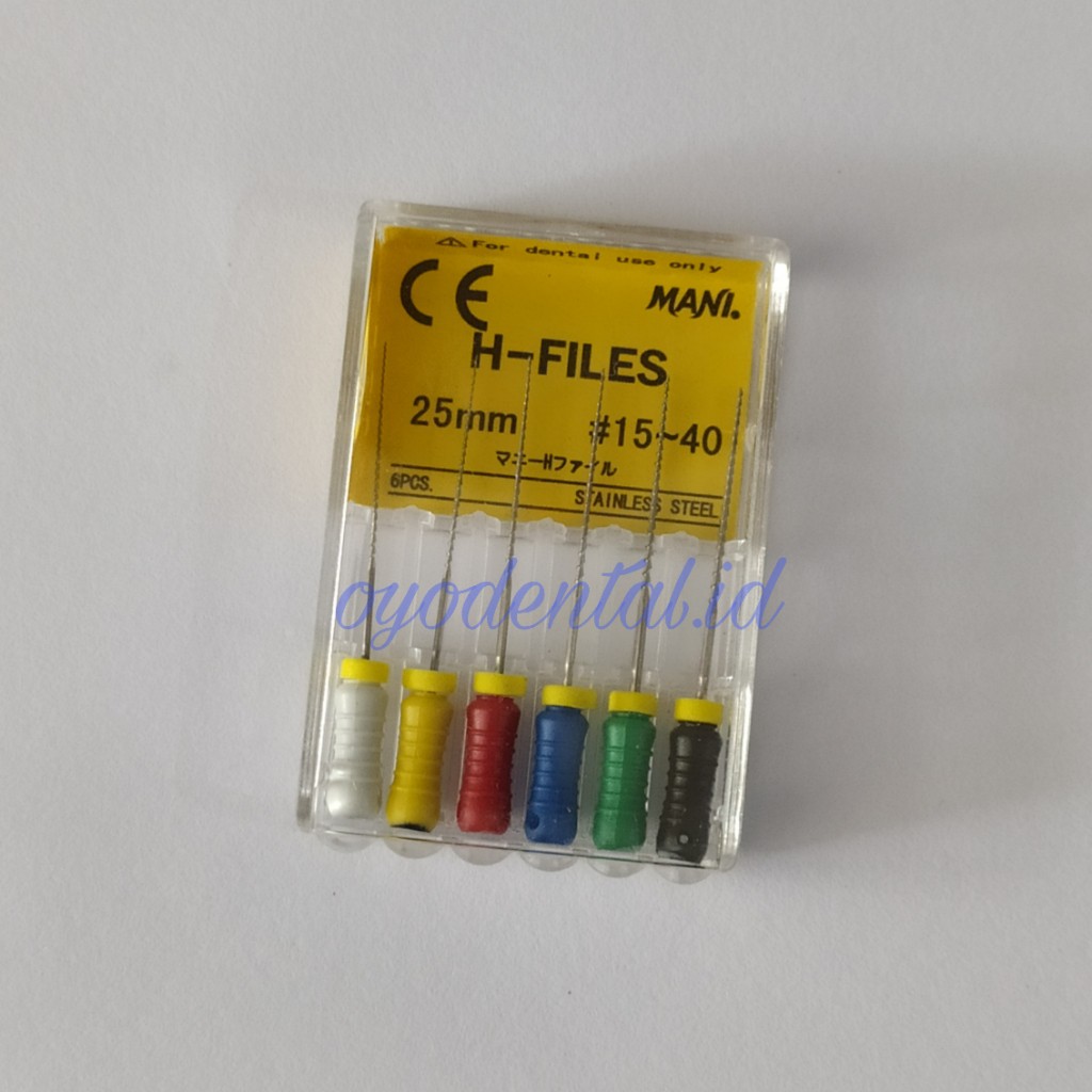 Jual Dental H file 21mm 25mm 31 mm / Hfile 15-40 45-80 / Hedstorm file ...