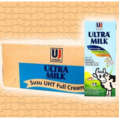Jual Susu Ultra Milk Full Cream 250 ml 1 Dus Isi 24 Pcs | Shopee Indonesia