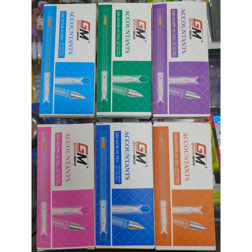 Jual ballpoint hitech gm / koala warna satuan hi tech color satuan mata ...