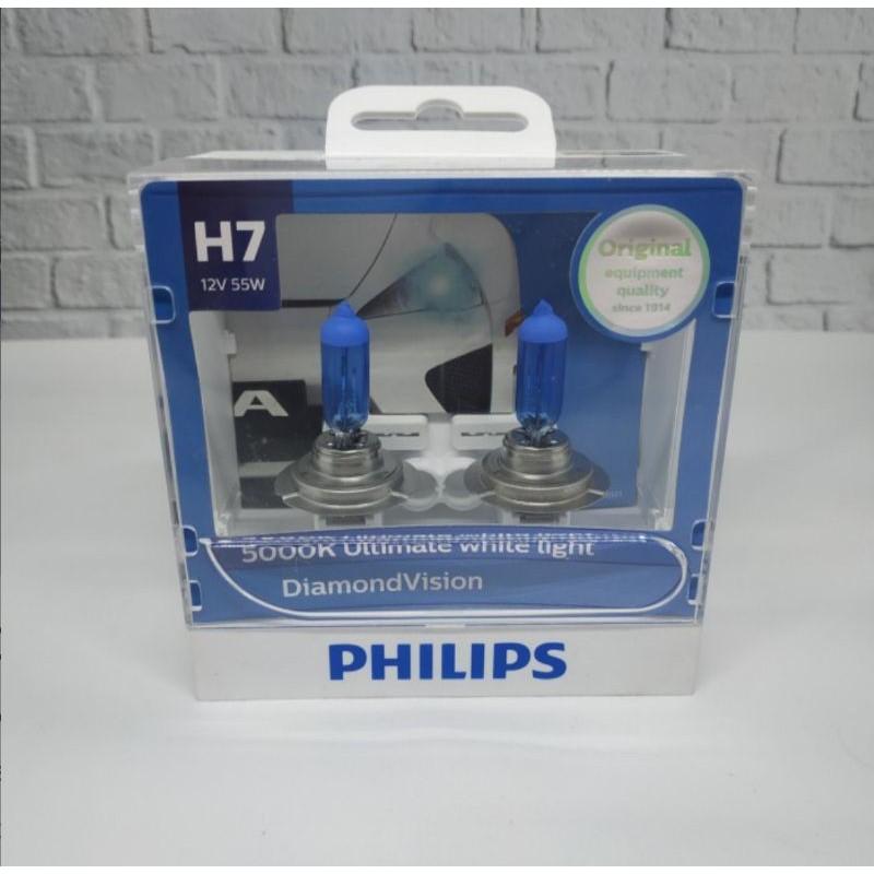 Jual Philips diamond vision H7 (12v55w) untuk motor | Shopee Indonesia