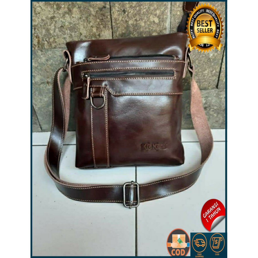 Jual Tas Selempang Pria Kulit Asli Terbaru - Kickers | Shopee Indonesia