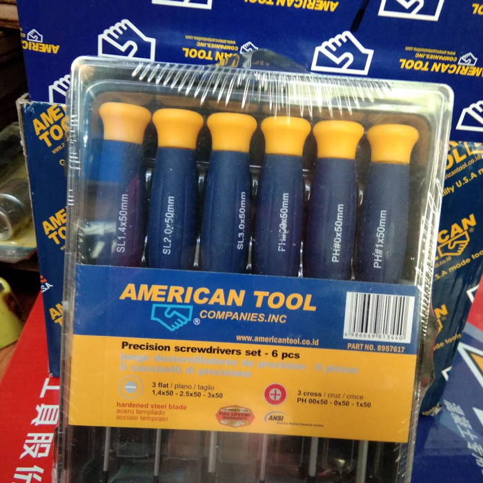 Jual Obeng Set Bintang 6pcs Merk American Tools || Torx Presisi Merk ...