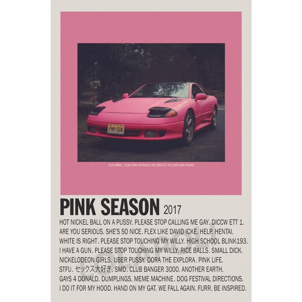 Jual Poster Cover Album Pink Season - Pink Guy (Joji) | Shopee Indonesia