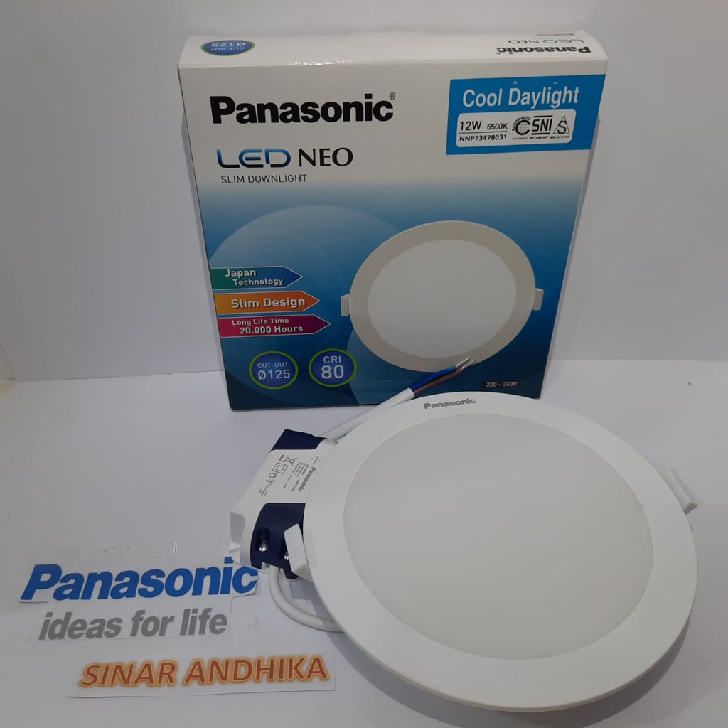 Jual Lampu Led Downlight Panasonic Panel Neo Slim 12 Watt NNP 73478/NNP 73472 | Shopee Indonesia