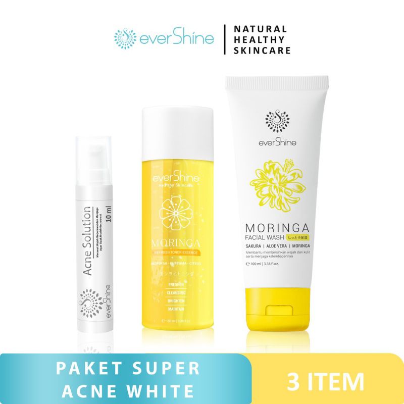Jual Evershine Paket Infus Wajah Super Acne White | Shopee Indonesia