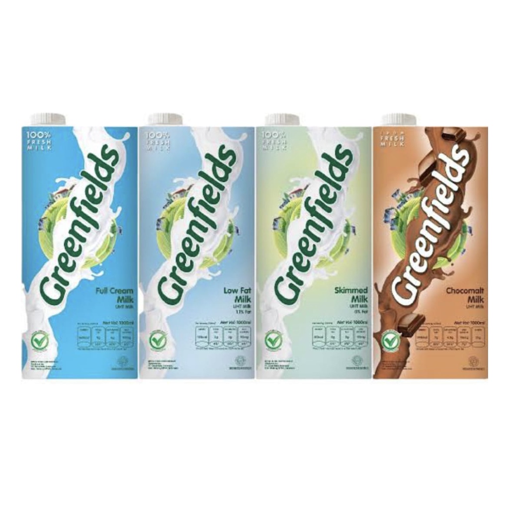 Jual Susu Greenfields UHT 950ml x 12pcs. | Shopee Indonesia