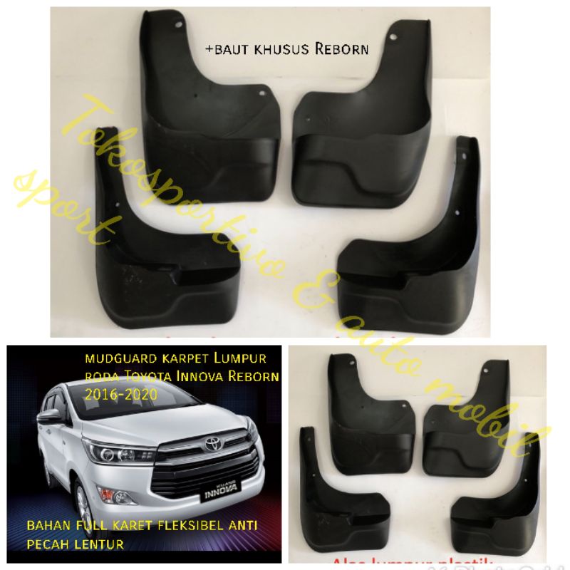 Jual Mudguard karpet Lumpur roda Toyota Innova Reborn 2016-2020 full ...