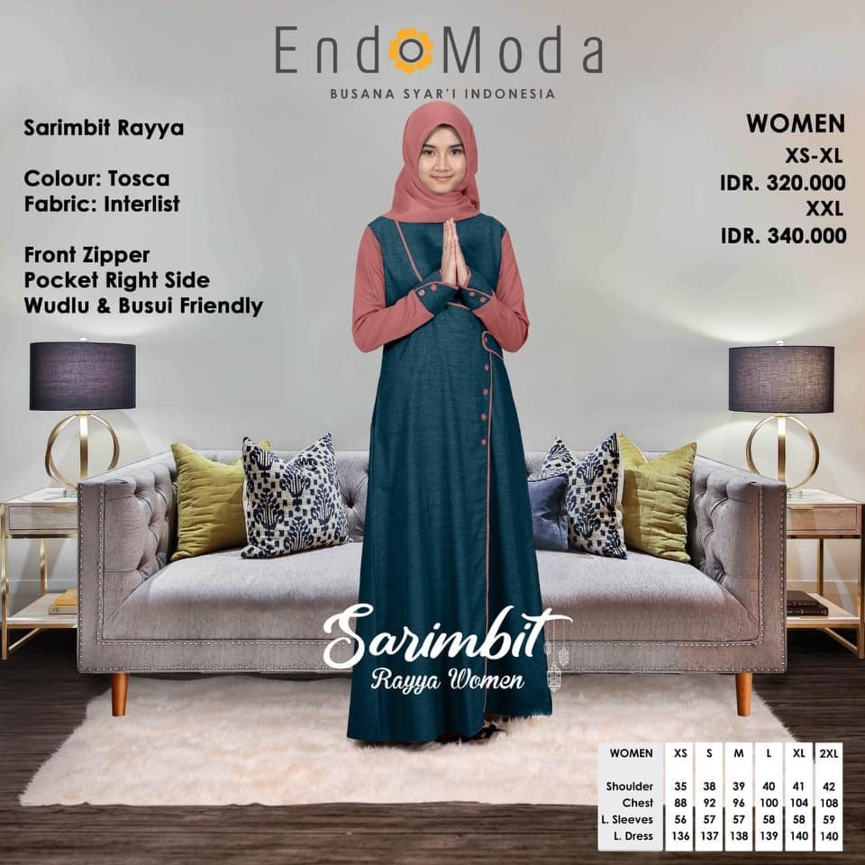 Jual ENDOMODA GAMIS RAYYA TOSCA (INSPIRASI OUTFIT LEBARAN 2022 ...