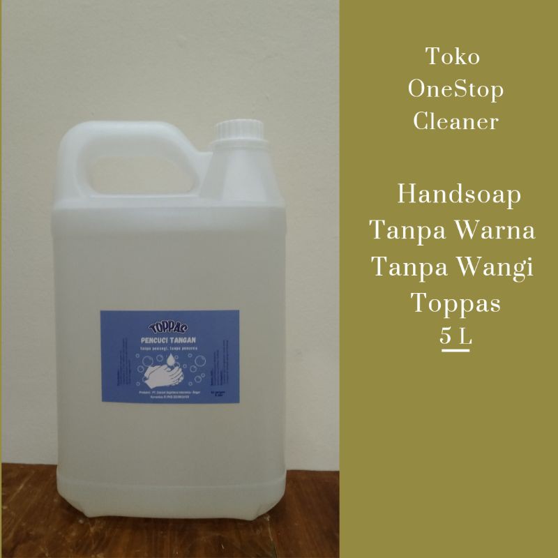 Jual Toppas Handsoap Sabun Cuci Tangan Bening/Handsoap Hand Soap Tanpa ...