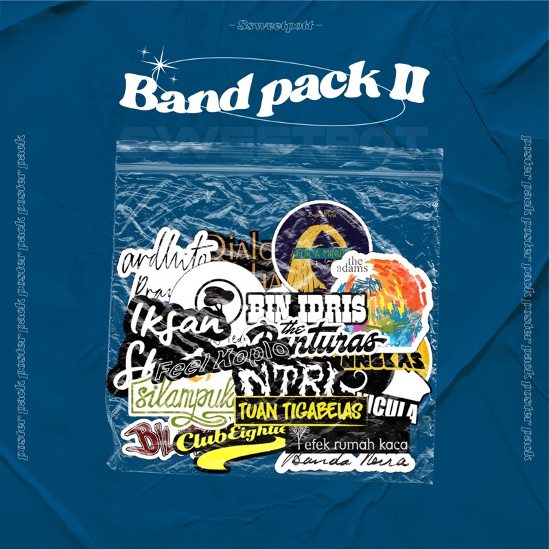 Jual (BISA COD) STICKER PACK [INDONESIAN BAND EDITION] / STICKER ...