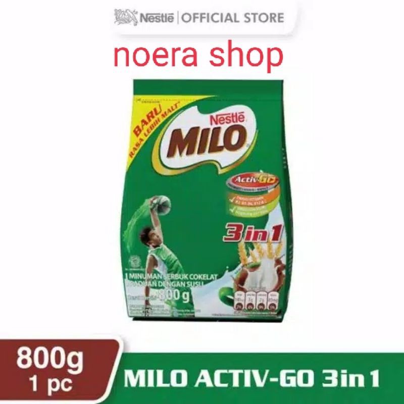 Jual Milo 3 in 1 800g | Shopee Indonesia