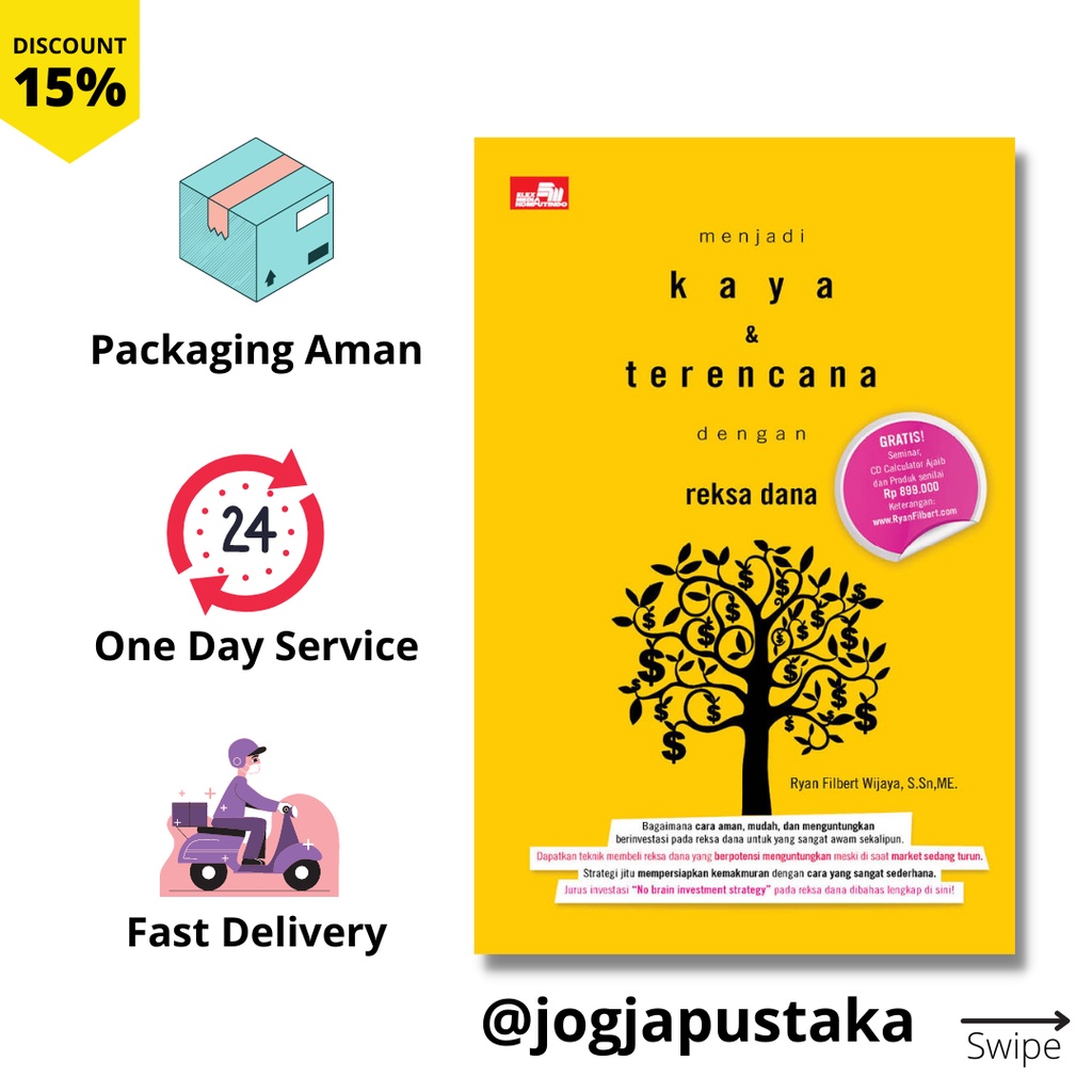 Jual Buku Menjadi Kaya & Terencana dengan Reksa Dana - Ryan Filbert ...