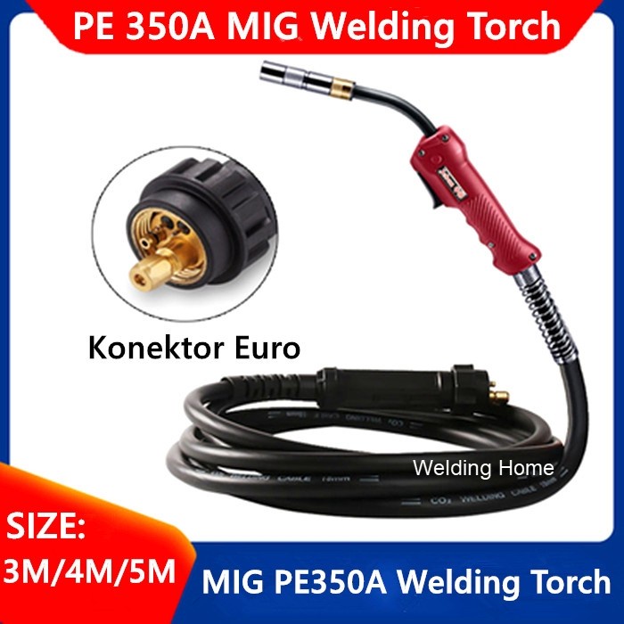 Jual Tipe Panasonic Euro 350A Mig Stang Las Welding Torch CO CO2 3M 4M ...