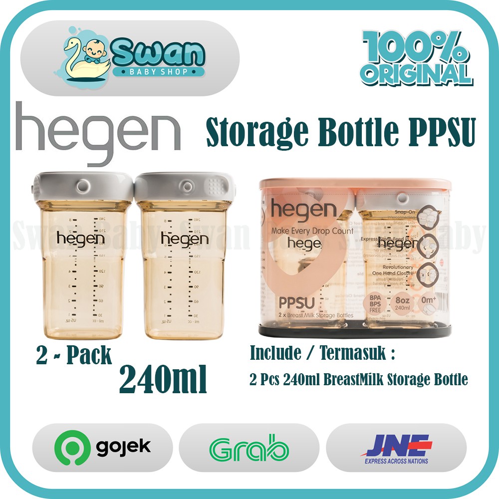 Jual Hegen PCTO™ 240ml / 8oz Breast Milk Storage PPSU, 2-Pack | Shopee Indonesia