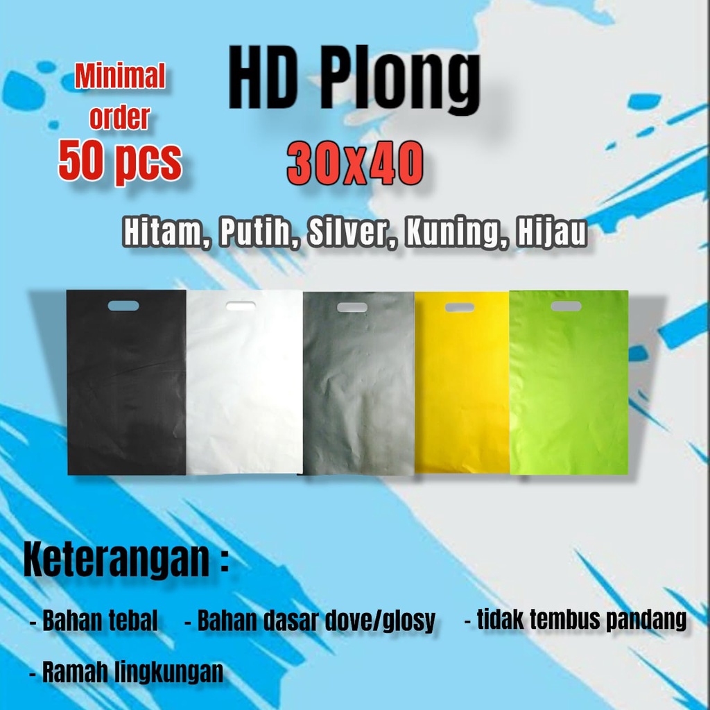 Jual PLASTIK HD PLONG 30x40 DOFF 0,5 MICRO, PLASTIK PACKING ONLINE SHOP ...