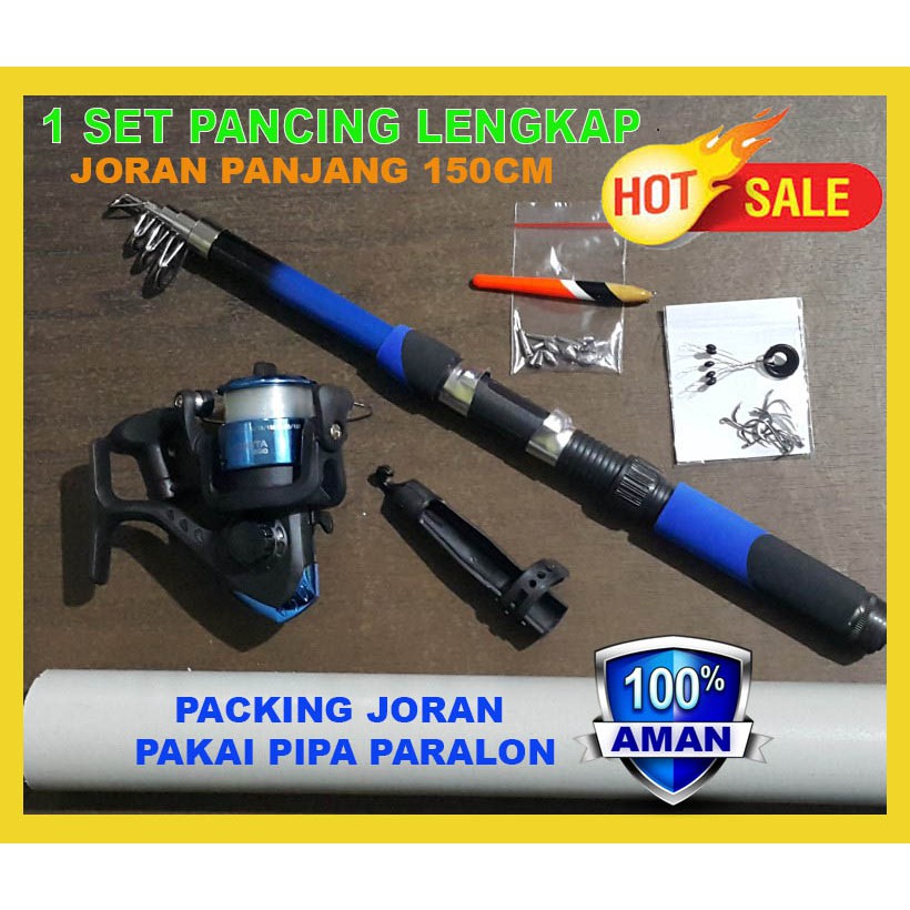 Jual SET ALAT PANCING FULL SET SIAP PAKAI PAKET JORAN REEL SENAR ...