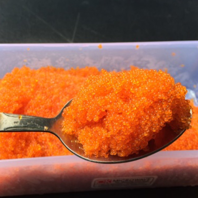 Jual Tobiko Orange 100g Flying Fish Roe orange telur ikan terbang Halal ...