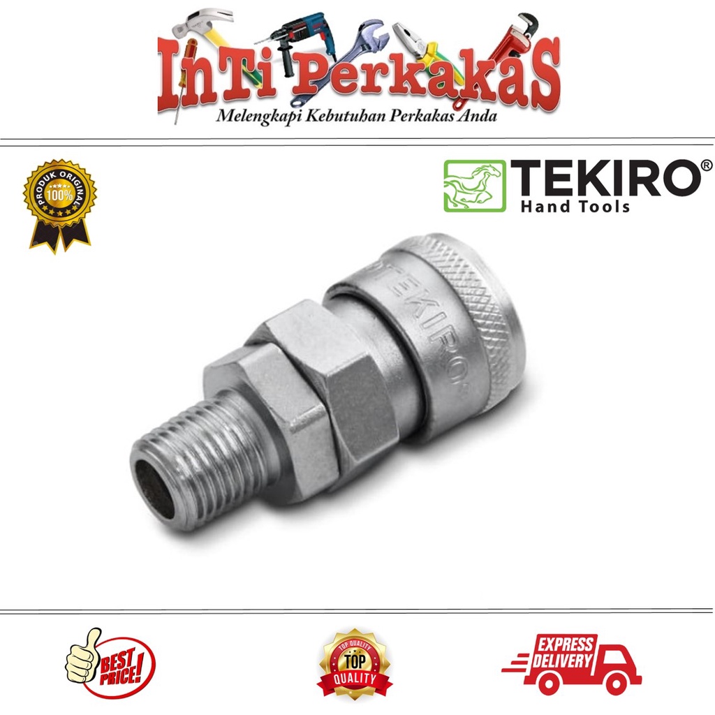 Jual TEKIRO AIR QUICK COUPLER TWO TOUCH TYPE SM / SAMBUNGAN KOMPRESOR ...