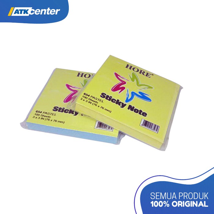 Jual Sticky Note HORE 654 (76 X 76MM) Pastel Yellow - Super POP 1 ...