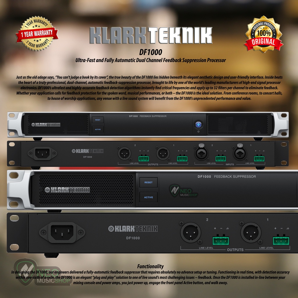 Jual KLARK TEKNIK DF1000 Ultra-Fast and Automatic 2Ch Feedback ...