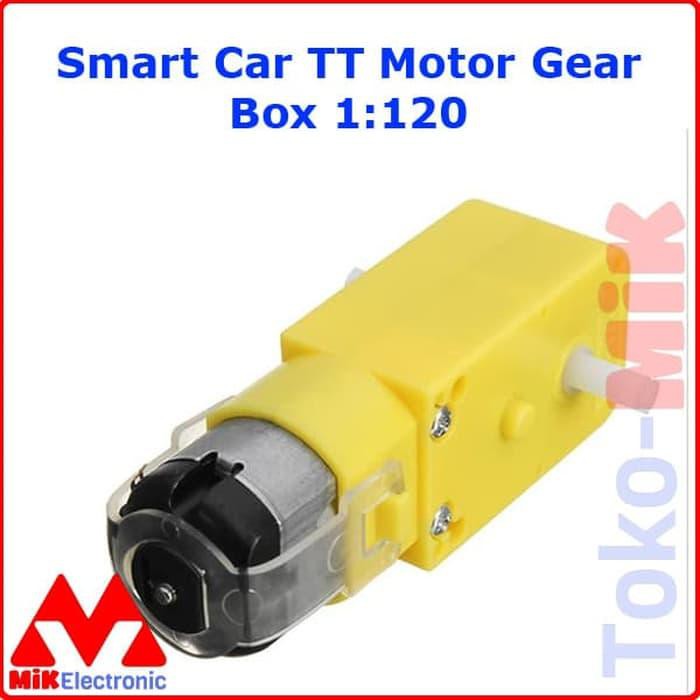 Jual PROMO SMART CAR GEAR BOX GEARBOX ARDUINO TT DC MOTOR 1:120 ...