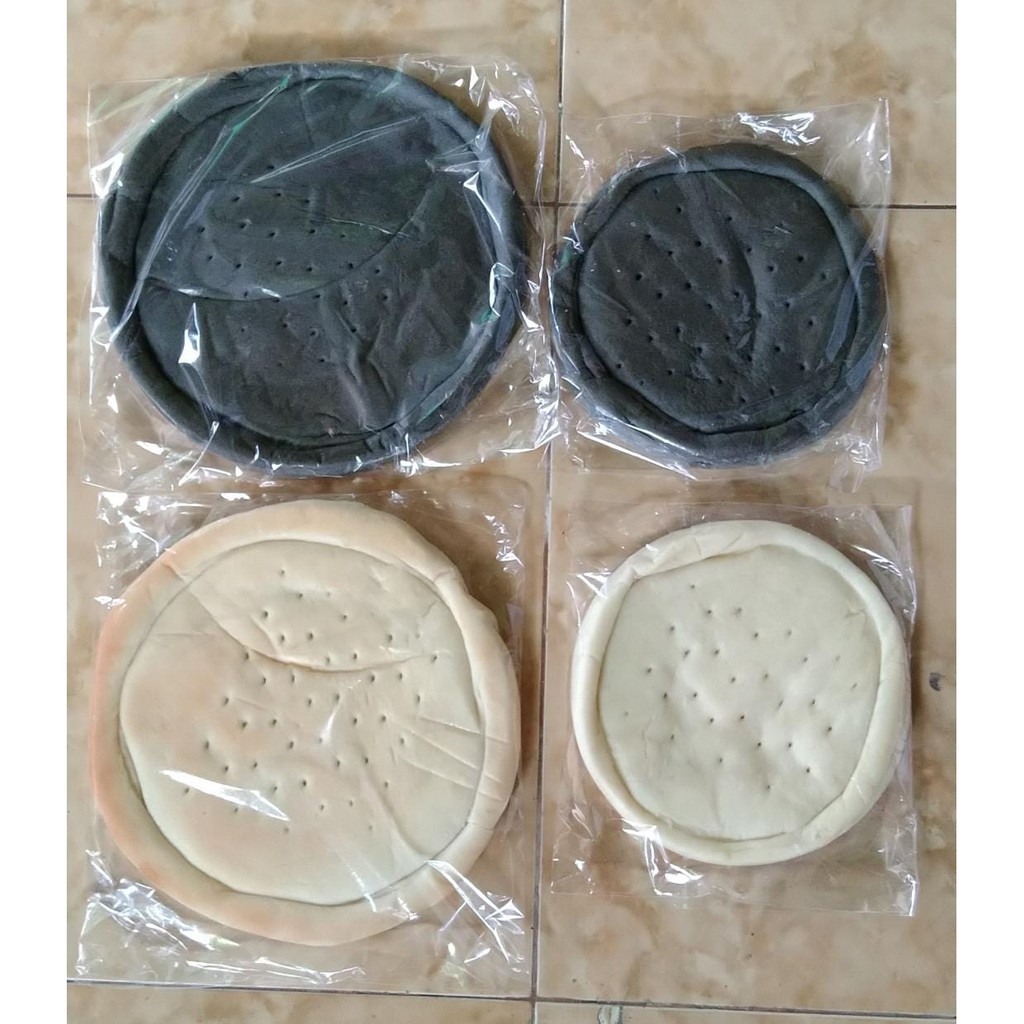 Jual Dough pizza 16 cm dan 21cm ori & hitam roti pizza pizza base ...